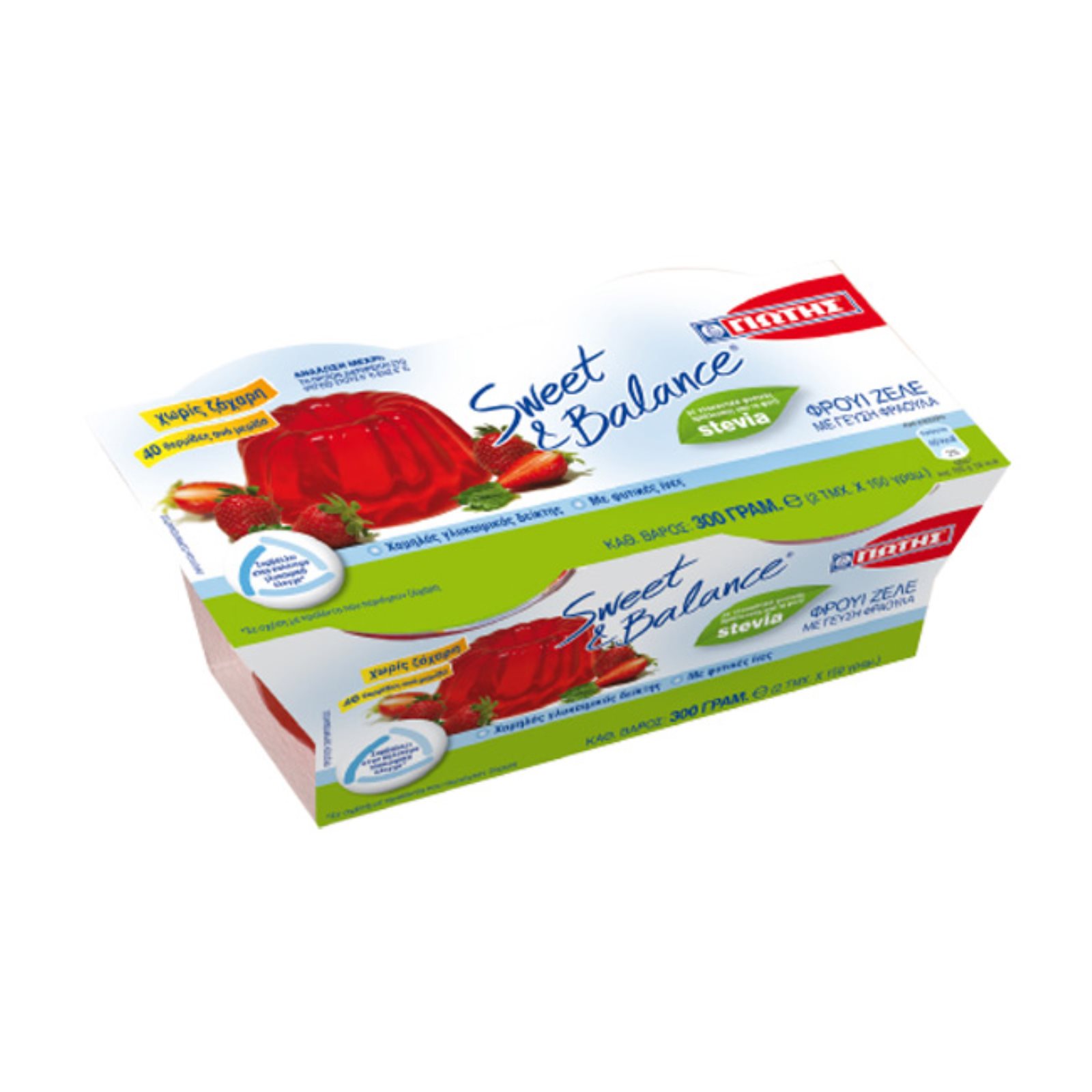 ΓΙΩΤΗΣ Sweet & Balance Φρουί Ζελέ Φράουλα Χωρίς ζάχαρη 2x150gr ...