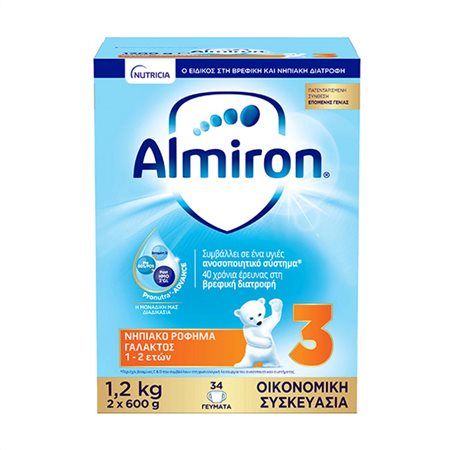 NUTRICIA Almiron 3 Νηπιακό Ρόφημα Γάλακτος 1-2 Ετών σε σκόνη 1200gr ...
