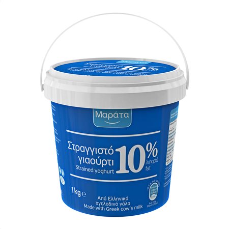 ΜΑΡΑΤΑ Γιαούρτι Στραγγιστό 10% Ελληνικό 1kg | ΣΚΛΑΒΕΝΙΤΗΣ